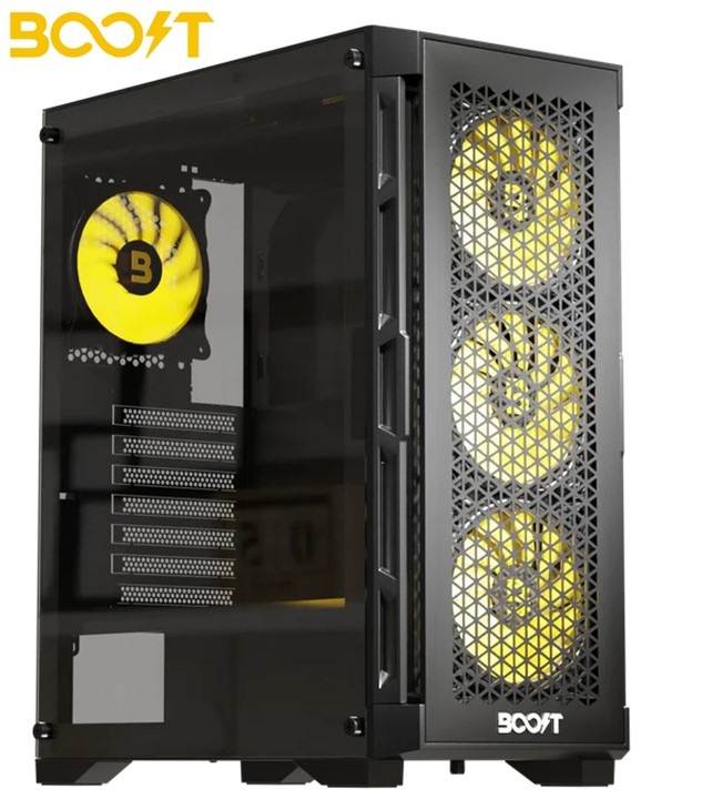 Boost Enclosure Pro Series P300 Gaming Casing With 4 ARGB Fans at Best ...