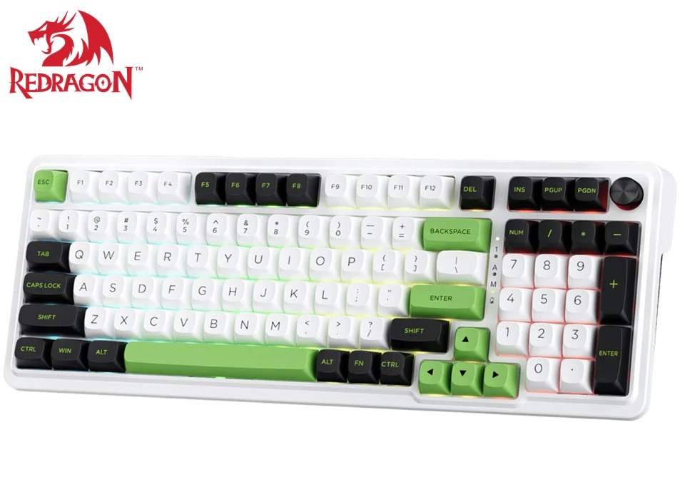 Redragon K686-WBG RBG EISA MAX 96% 98 Keys Wireless Gasket Gaming ...